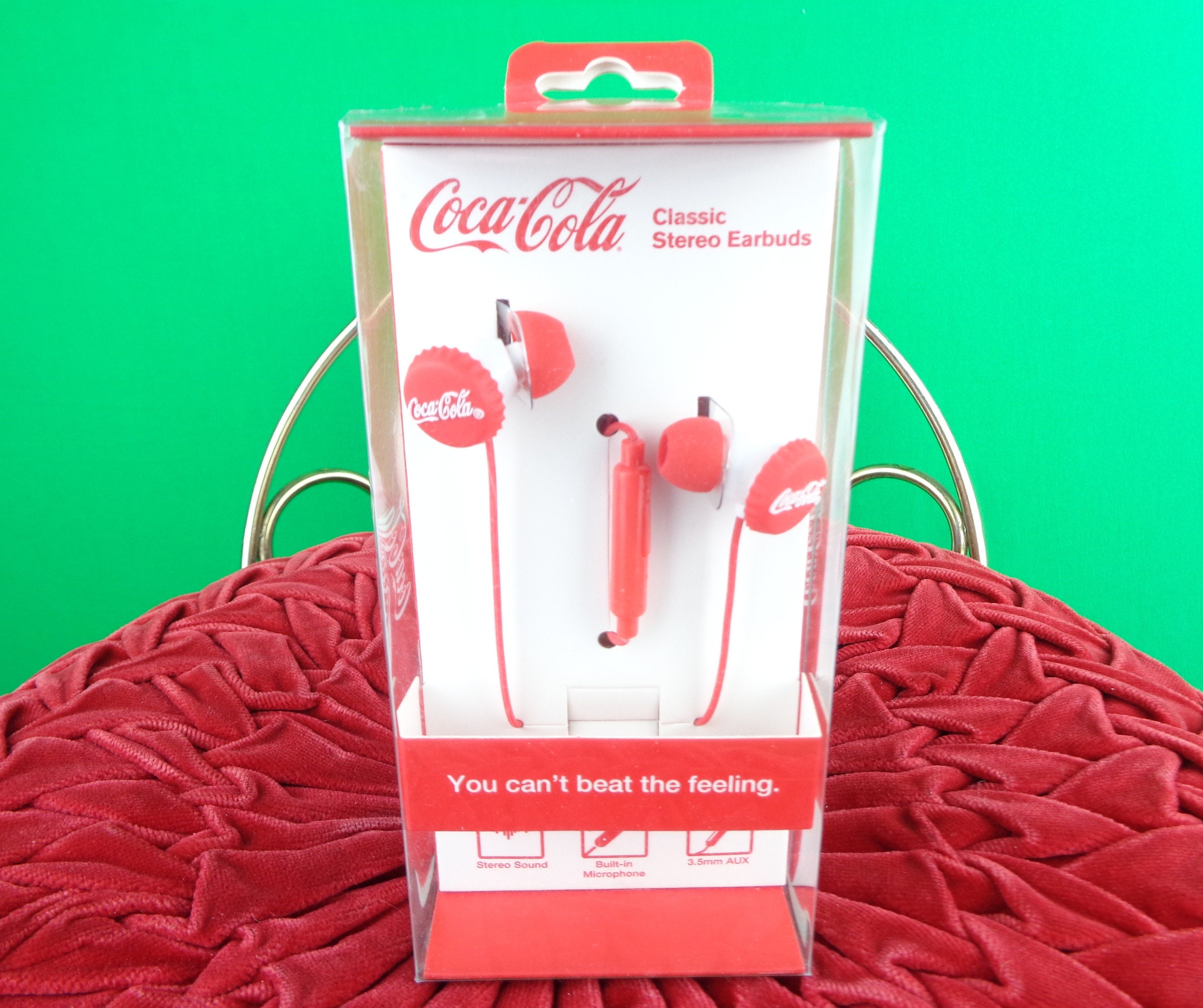 2000s Red White Coca Cola Coke Classic Stereo Ear Phone Buds Audio ...
