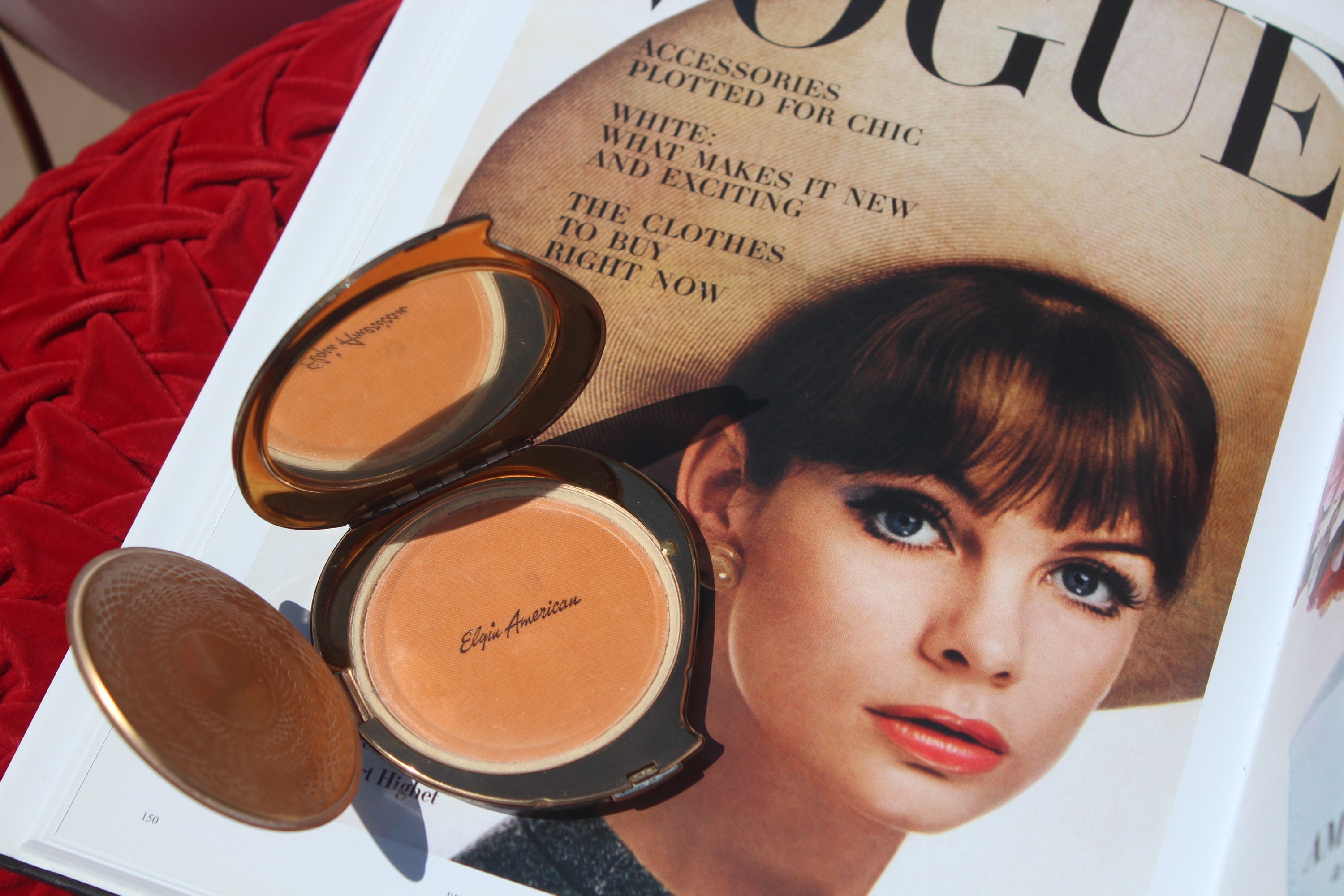 1940s 50s WW2 Vintage Mid Century Retro Elgin Makeup Cosmetics Face ...