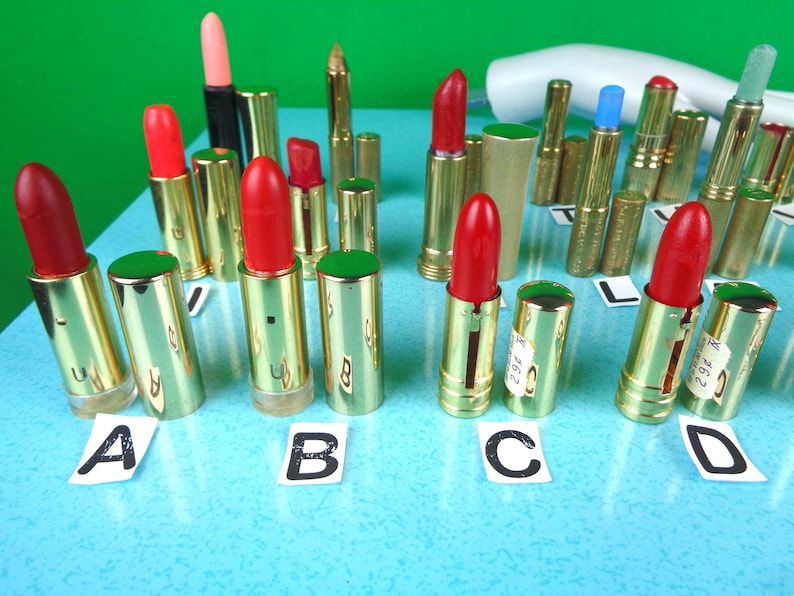 Vintage Revlon Lipstick, 1950s-60s Makeup, Retro Beauty Decor Cosmetic ...