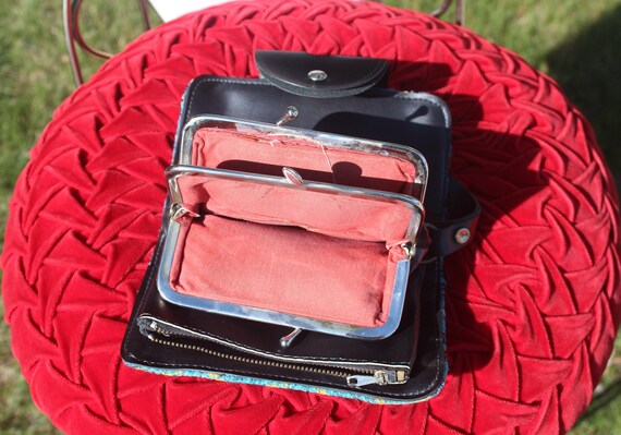 Vintage Retro Accessorie Wallet Coin Purse 1960s 1970… - Gem
