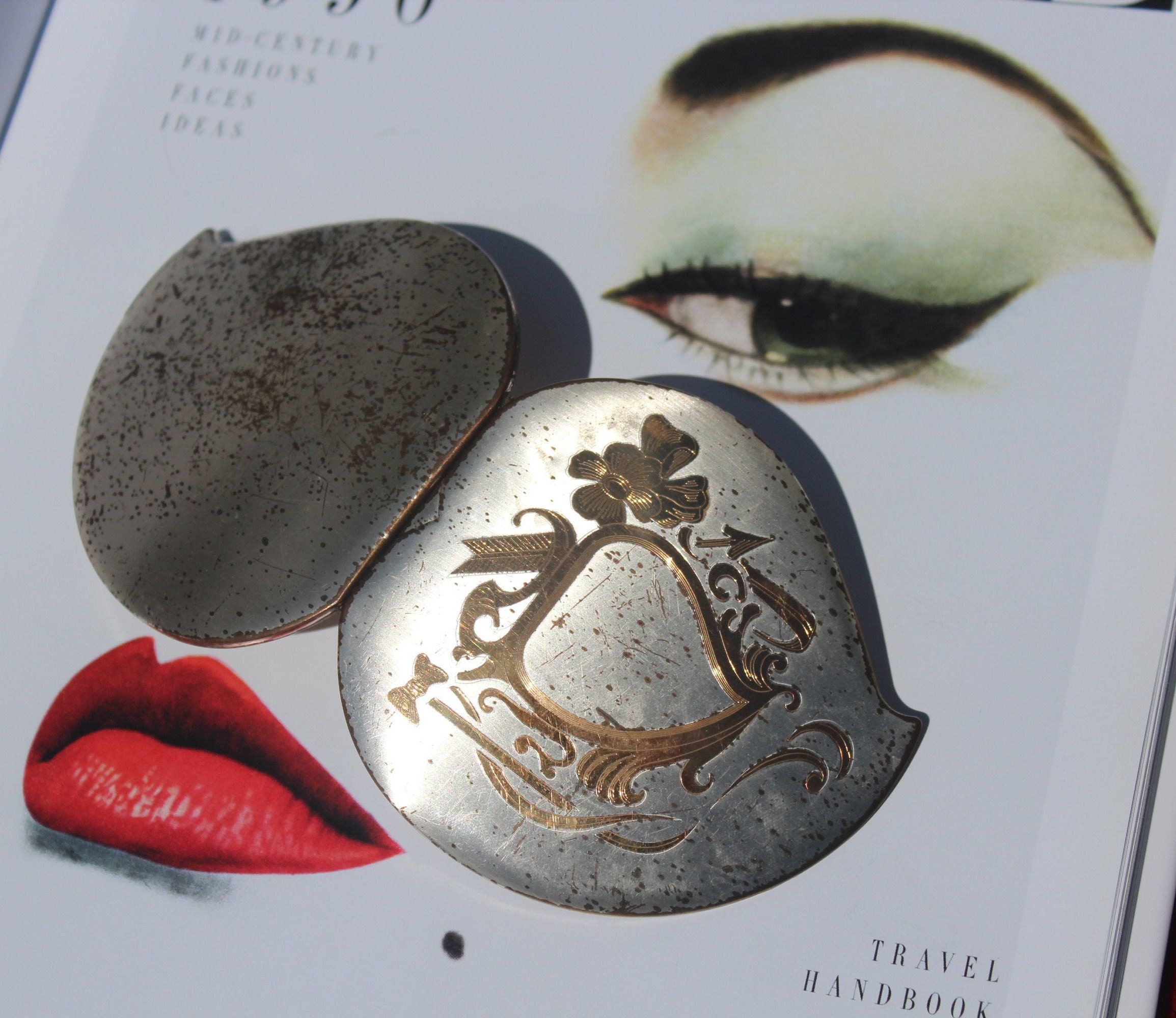 1940s 50s WW2 Vintage Mid Century Retro Elgin Makeup Cosmetics Face ...