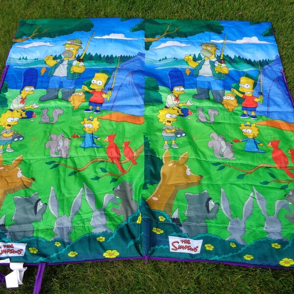 The Simpsons Blanket - Etsy
