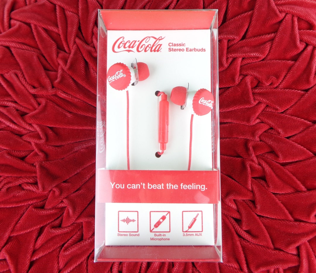 Vintage Coca Cola Coke Ear Head Phone Buds Walkman CD Tape Player ...