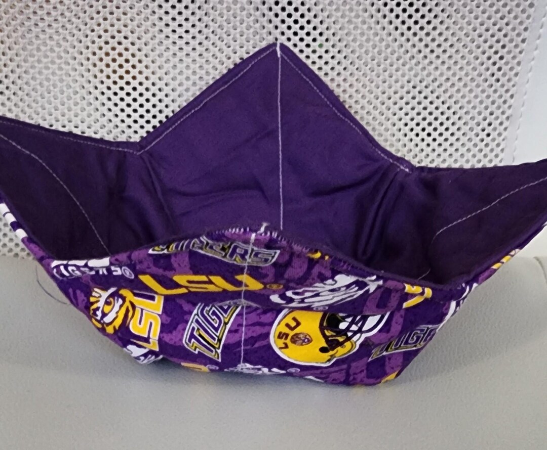 LSU Tigers Fabric Bowl Cozy - Etsy