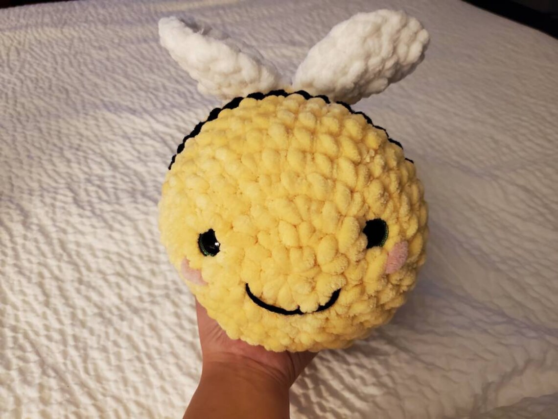Snuggly Bumble Bee Plushy in Black and Yellow - Etsy
