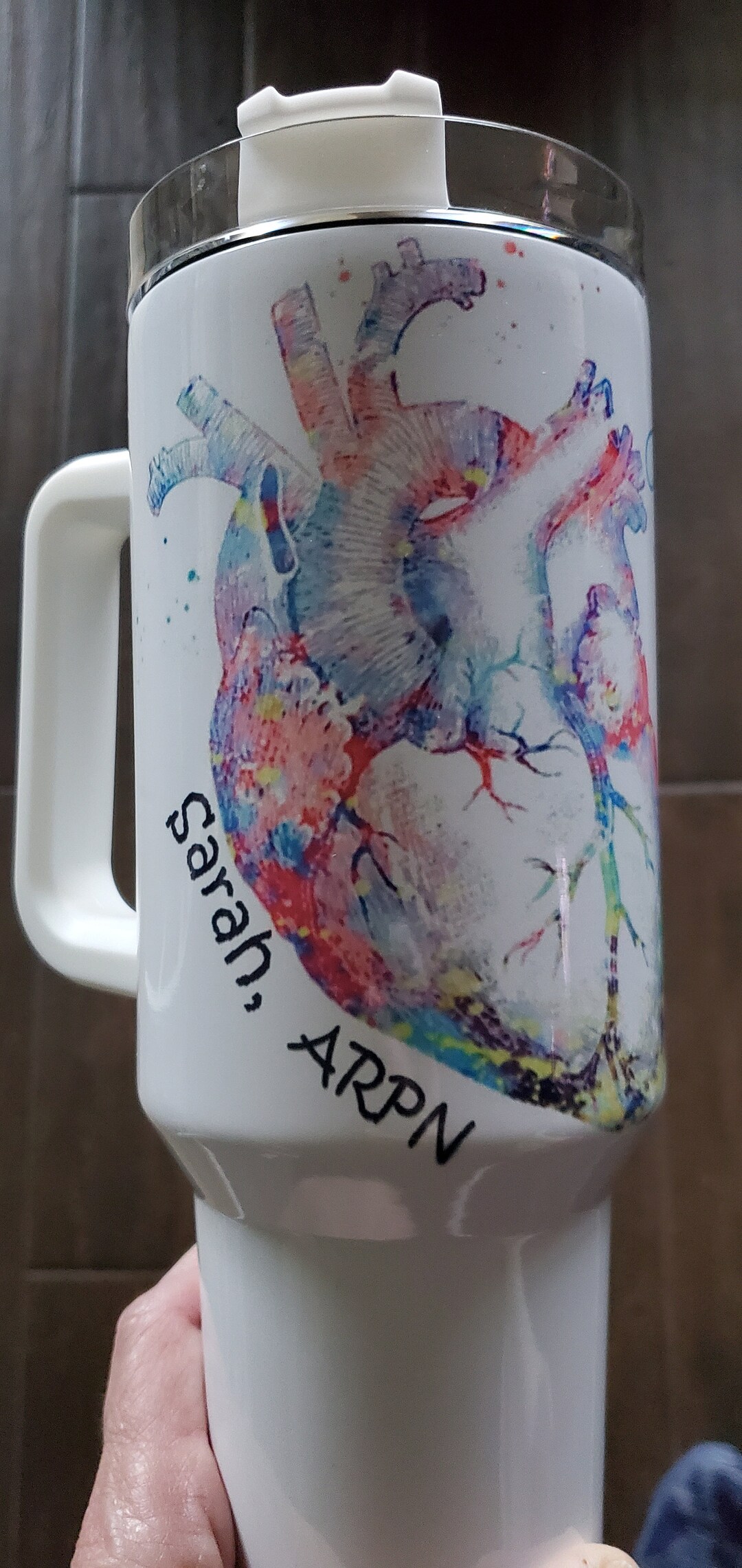 Personalized Cath Lab 40oz Anatomical Heart STEMI Stanley Tumbler With ...