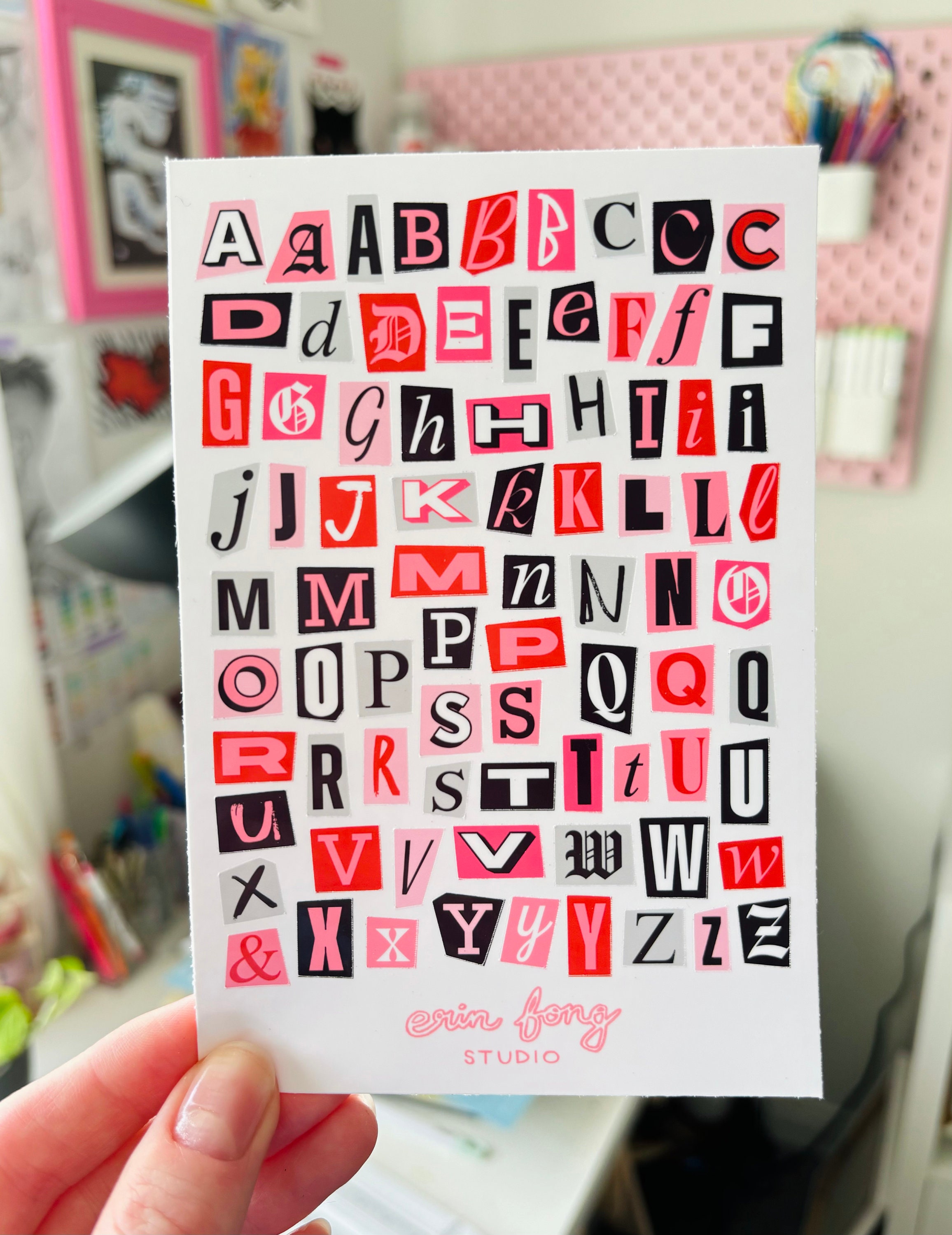 Ransom Note Letters Multicolor Deco Sticker Sheets - Etsy