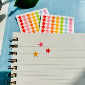 Rainbow Star Sticker Sheets | Journaling Stickers, Planner Stickers ...