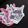Angry Emo Cat Sticker | Holographic Cat Sticker, Waterproof, Cute Cat ...