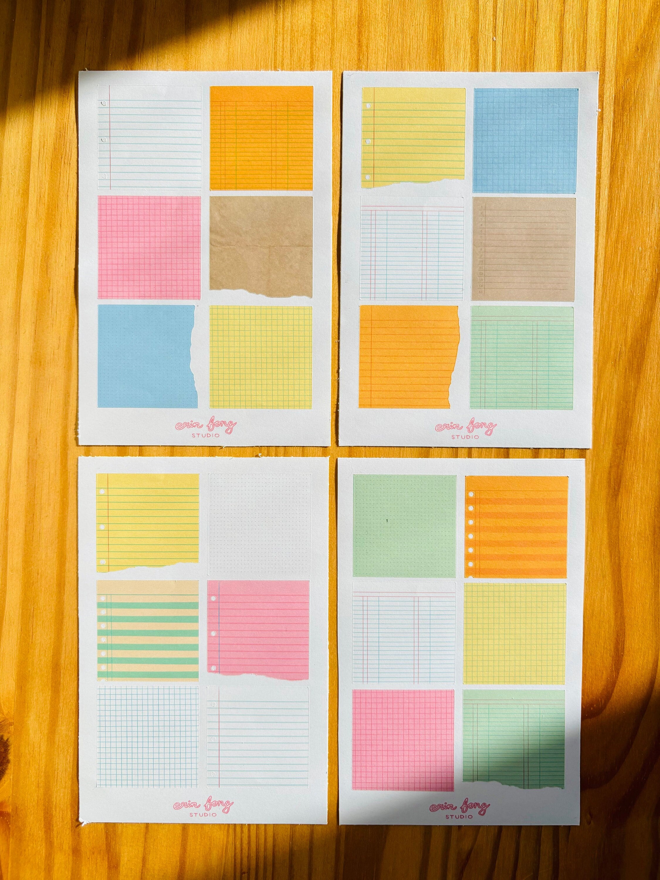Vintage Paper Matte Sticker Sheets | Pack of 4 | Journaling Stickers ...