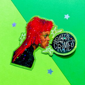 Crime Punk Girl Vinyl Sticker | Crime Sticker, Punk Sticker ...