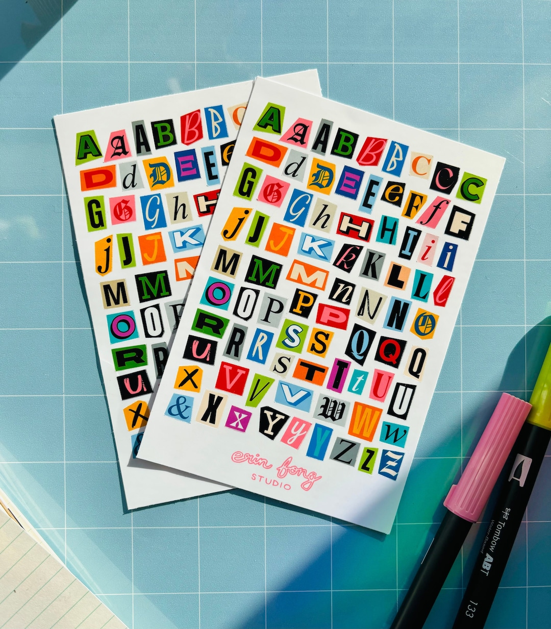 Ransom Note Letters Deco Sticker Sheet - Etsy