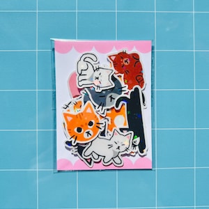 Mini Holographic Kitties | Cat Sticker Pack | Cat Stickers, Journaling ...