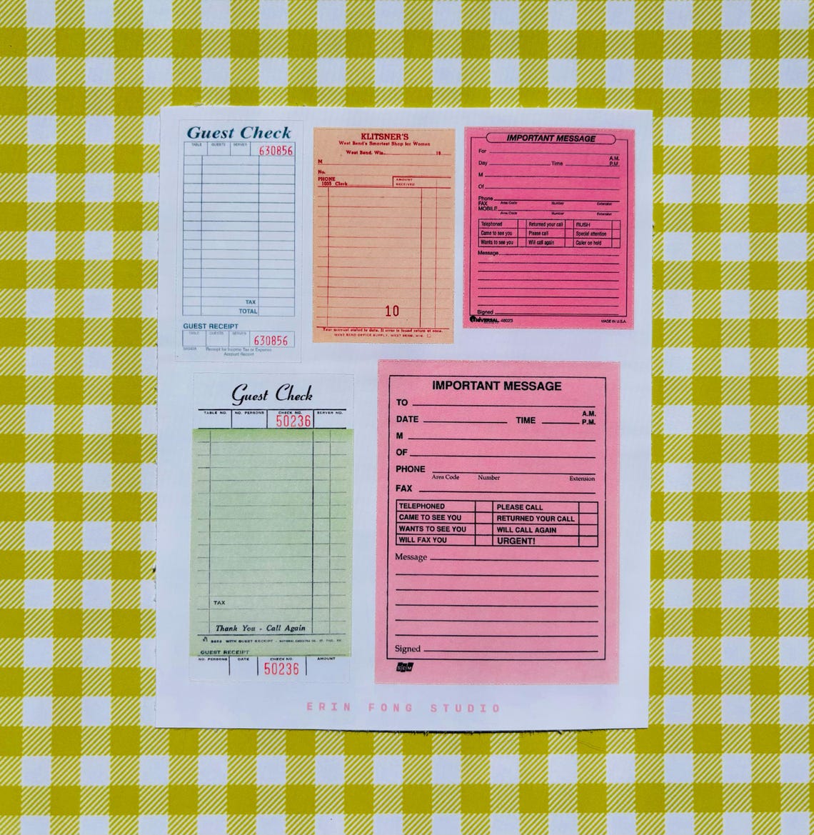 Matte Vintage Receipts Sticker Sheets | Pack of 4 | Journaling Stickers ...