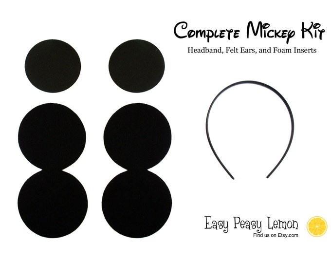 Mickey Mouse Ears Headband Craft Kit Do It Yourself Make Your Own With ...