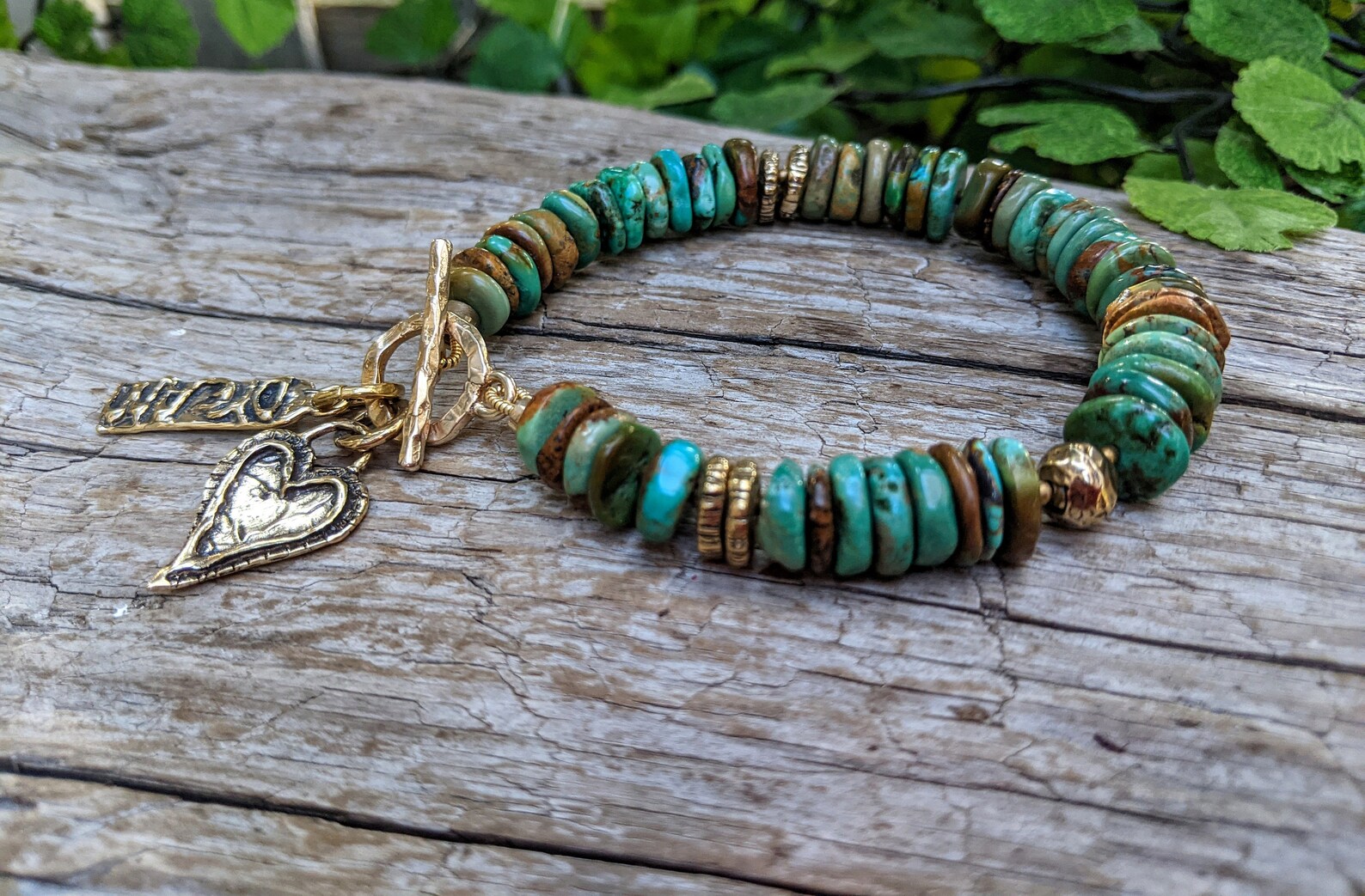 Genuine Turquoise Bracelet Artisan Bracelet Statement - Etsy