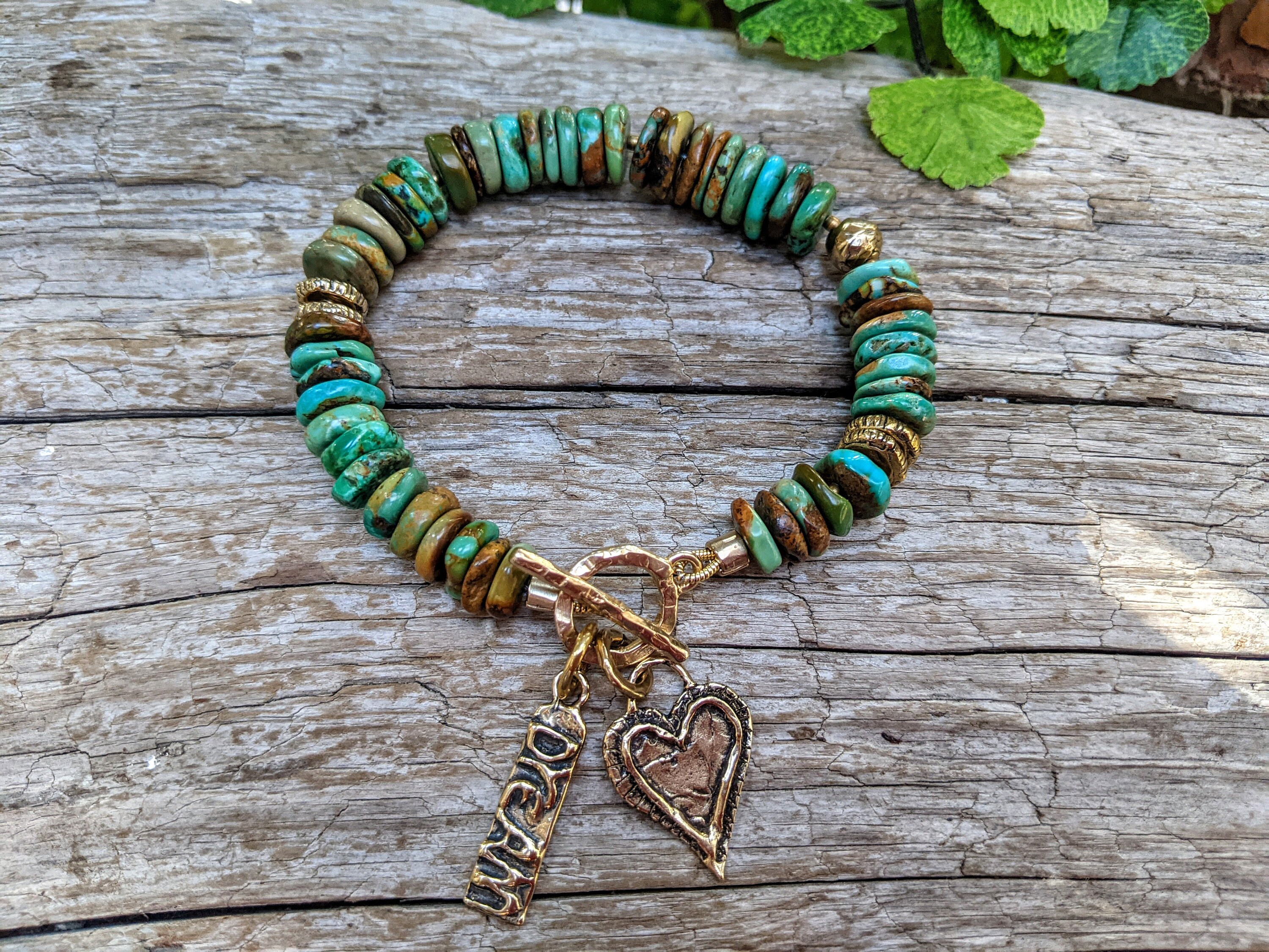 Genuine Turquoise Bracelet Artisan Bracelet Statement - Etsy