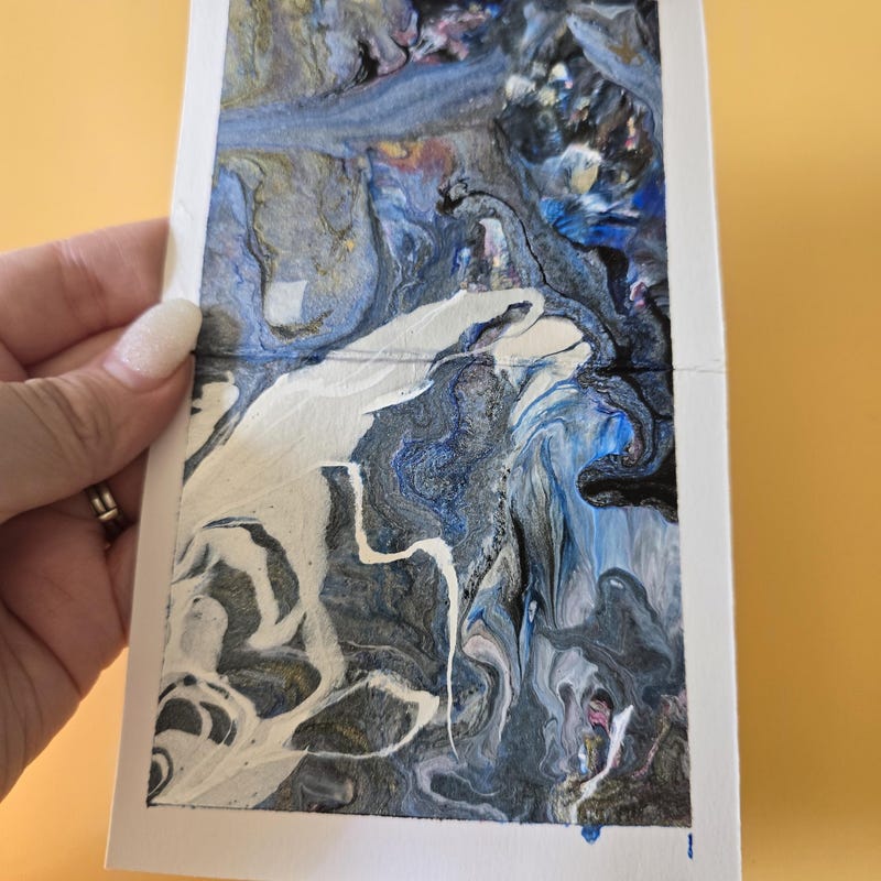 Acrylic Pour Cards - Etsy