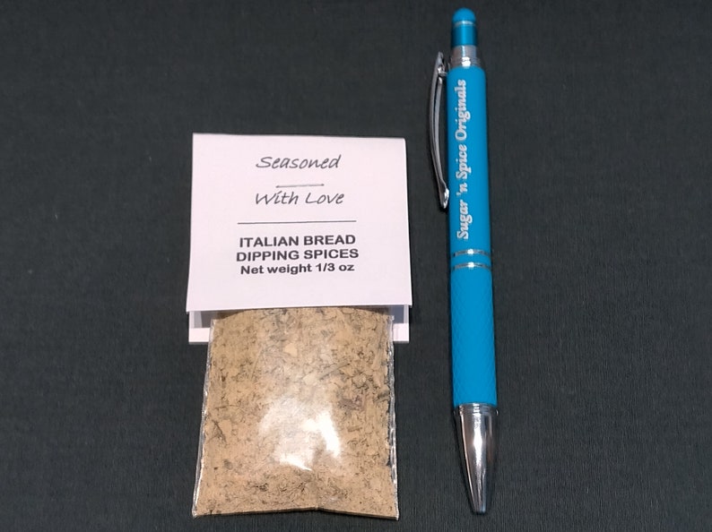 30 Bread Dipping Spices Italian - 1/3 Ounce Bag With Tag - 2" X 3 ...