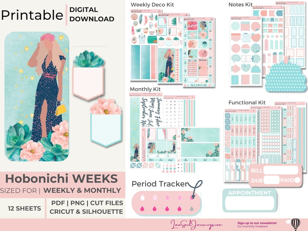 Hobonichi Planner Spring Hobonichi Weeks Functional Stickers Kit ...