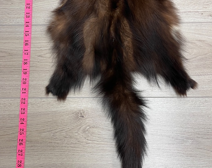 3 Pelt STONE MARTEN Sable Fitch Mink Scarf Scarves Collar Boa Stole ...