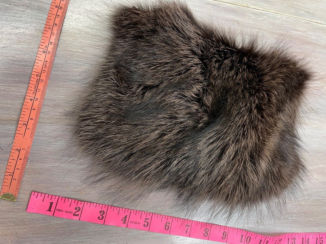 Genuine Brown Shadow Fox Fur Skin Piece Craft N.b-20 - Etsy