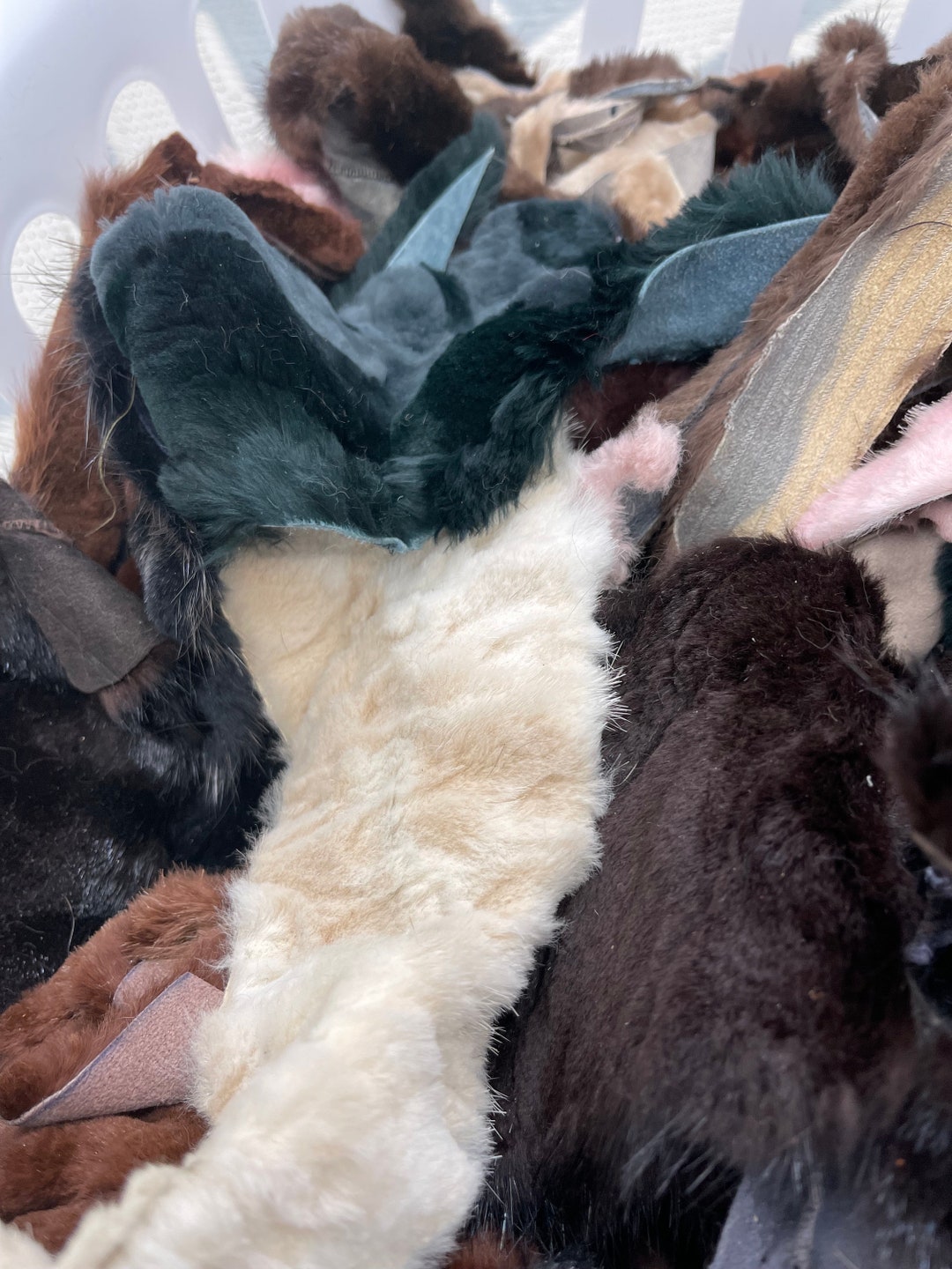 Genuine Sheared MINK Fur Scraps Patchwork Light 1/2 Pound - Etsy