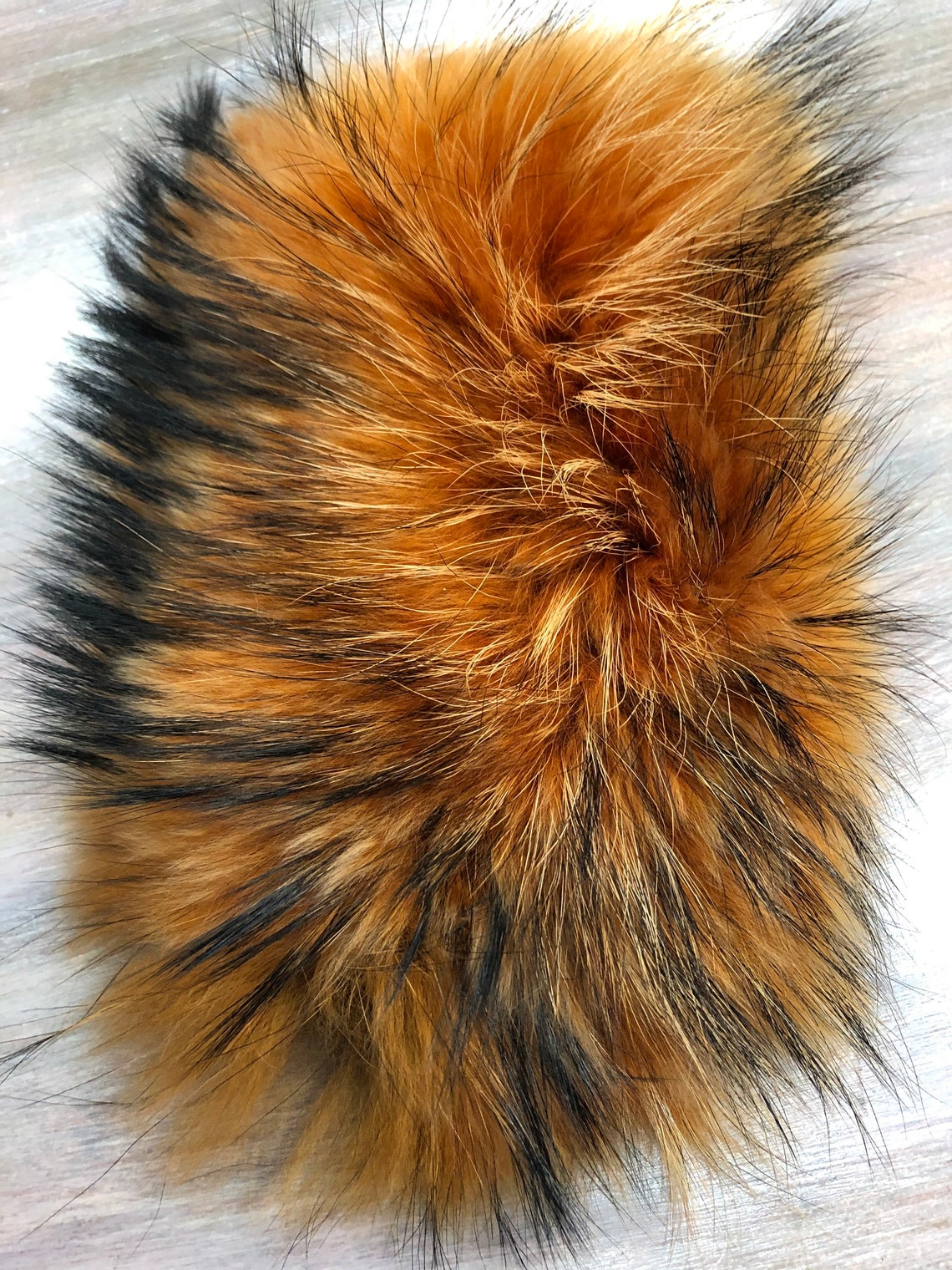 3x6 Dyed Orange Finn Raccoon Fur Skin Piece Pelt Craft Scarf - Etsy