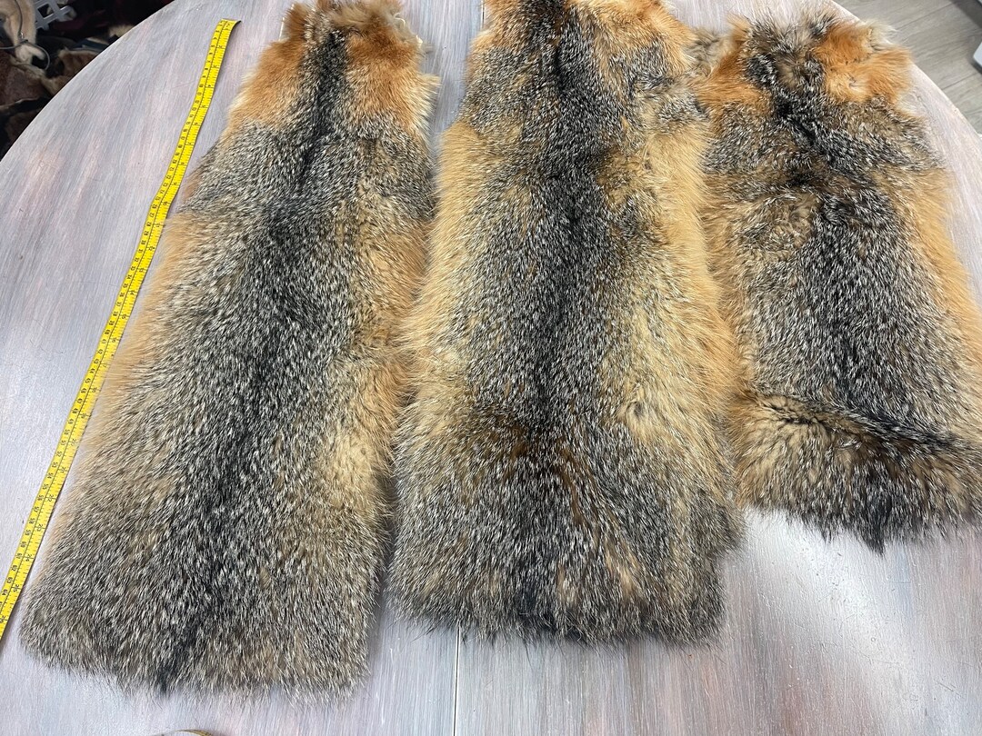 Genuine American Fox Fur Skin Piece Craft A-1 - Etsy