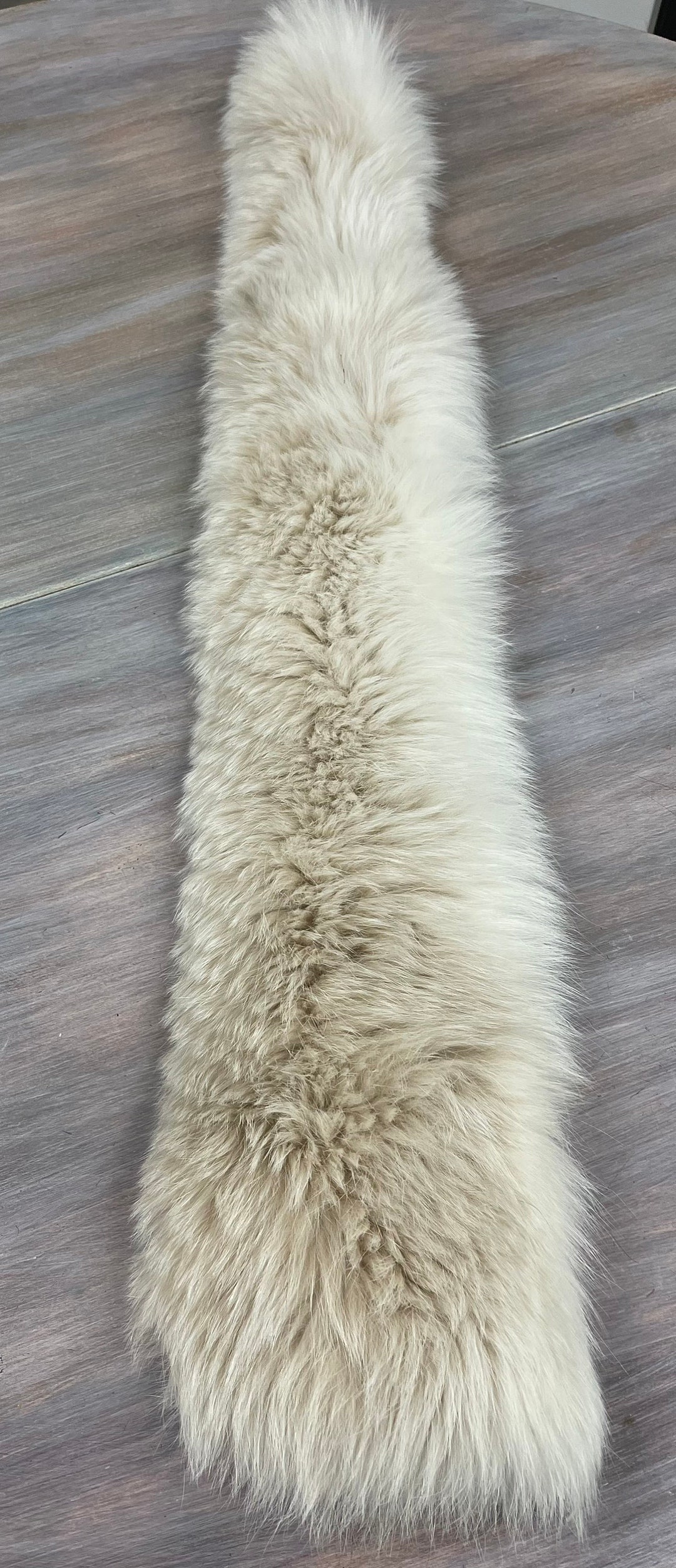 32’’ Genuine Shadow Fox Fur Dropped Skin Strap Pelt Top Quality N.7 - Etsy