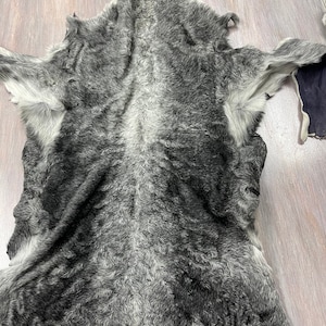 21’’ Gray Swakara Broadtail Lamb Fur Skin Pelt Craft Scarf Winter ...
