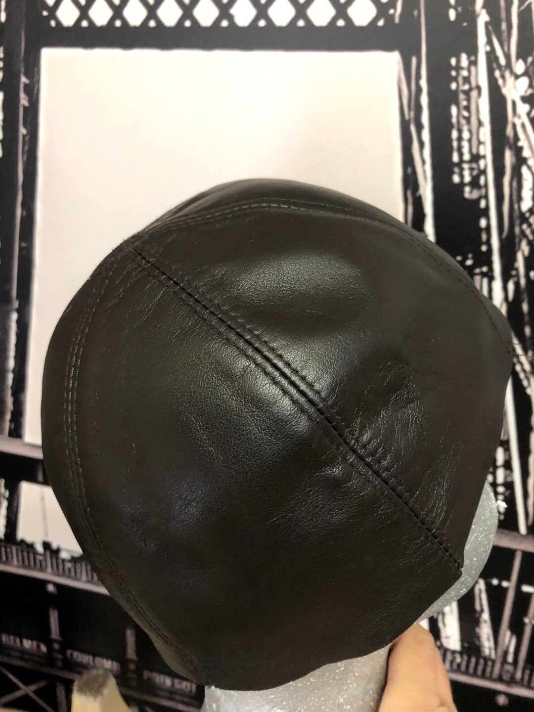 BLACK BROWN Leather Suede TOP Hat Base for Make Your Hat - Etsy