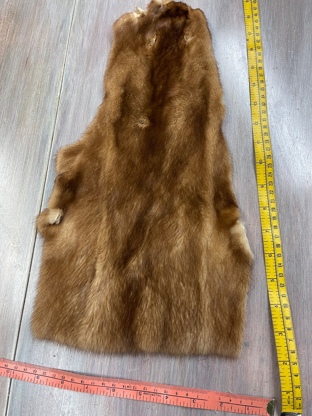 Brown Mink Fur Skin Pelt Craft Scarf Winter Accessory A-16 - Etsy