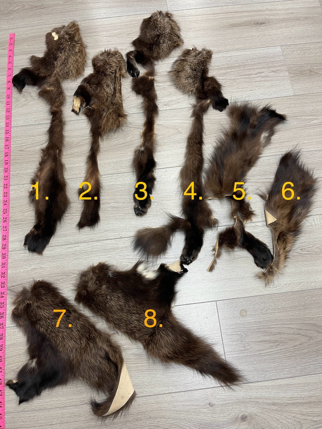 Genuine Fisher Sable Fur Skin Pelt Piece Craft Winter Accessory B - Etsy