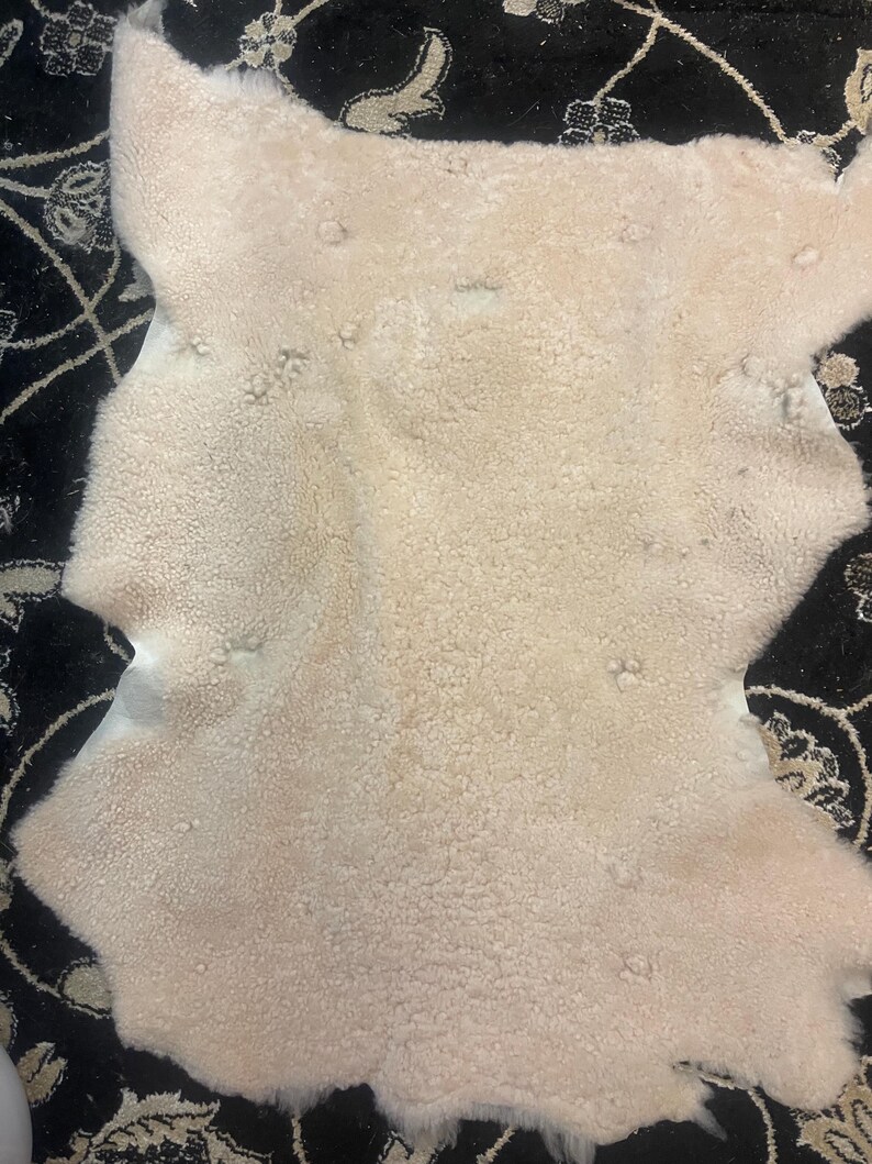 24’’ Natural Sheepskin Shearing Outside FUR Skin for Craft Soft - Etsy ...