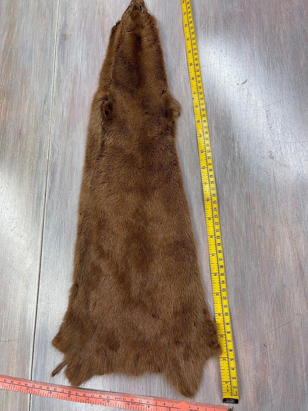 Brown Mink Fur Skin Pelt Head Craft Scarf Winter Accessory A-14 - Etsy