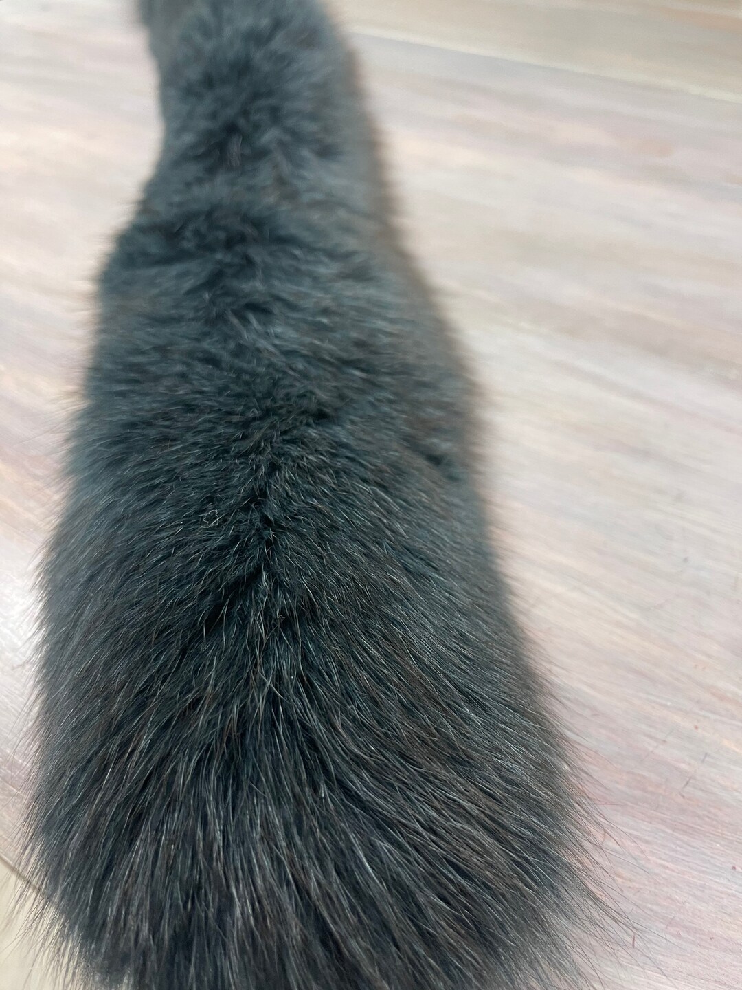 40’’ Genuine Green Shadow Fox Fur Skin Piece Band Boa Craft N.22-41 - Etsy