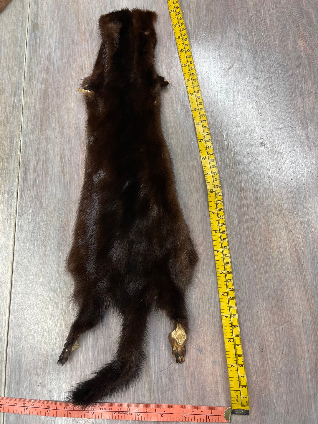 Dark Brown Mink Fur Skin Pelt Craft Scarf Winter Accessory A-18 - Etsy