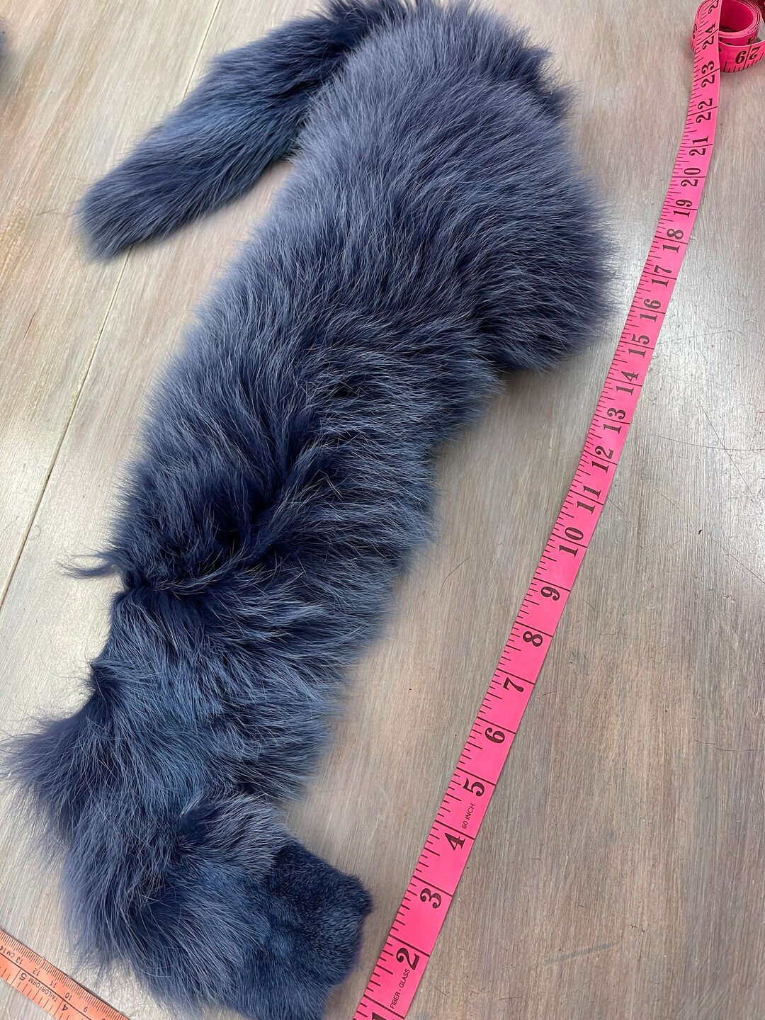 Genuine Blue Shadow Fox Fur Skin Piece Craft N.b-2 - Etsy