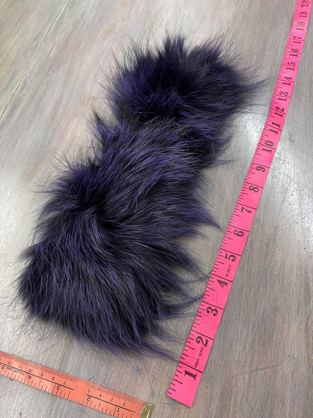 Genuine Purple Shadow Fox Fur Skin Piece Craft N.b-12 - Etsy