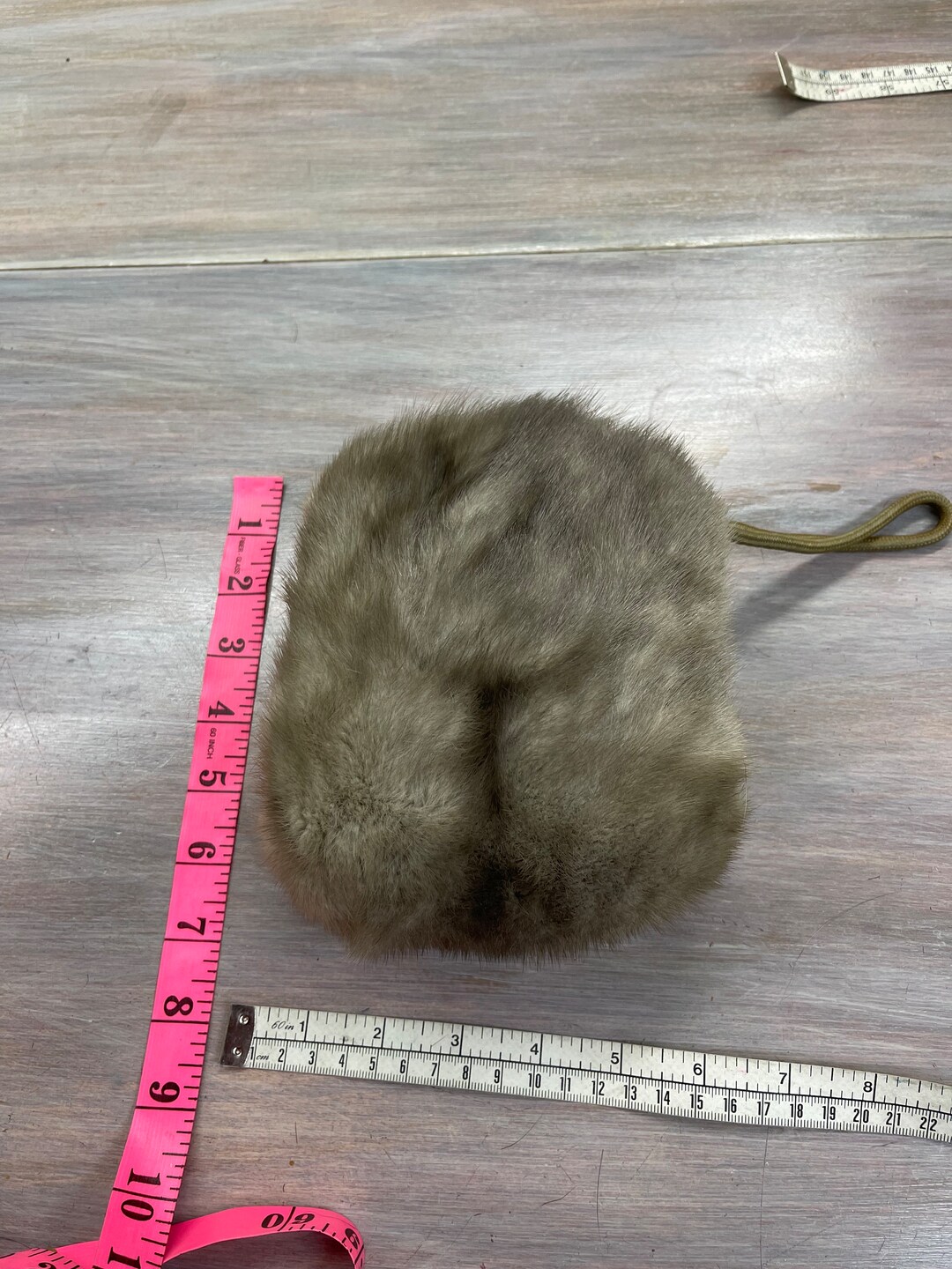 Gray Sapphire Mink Fur Muff Handwarmer Winter Accessory N.7 - Etsy