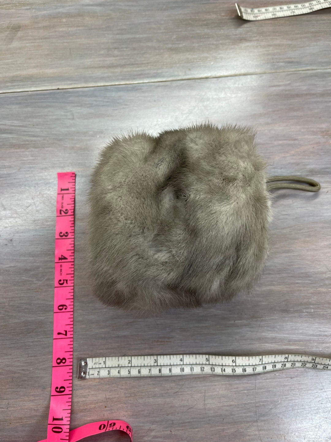 Gray Sapphire Mink Fur Muff Handwarmer Winter Accessory N.8 - Etsy