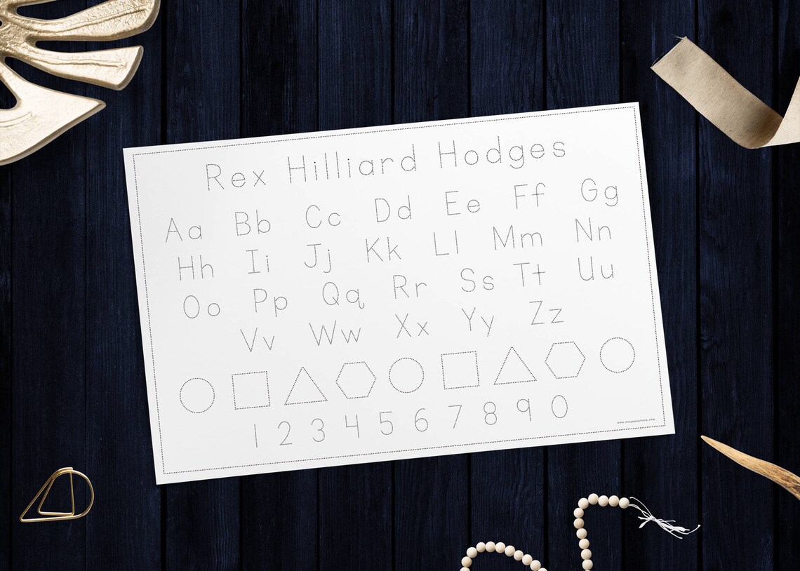 Custom Alphabet Tracing Pad - 11 X 17, 52 Sheets - Etsy
