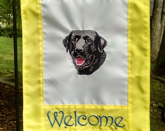 Labrador garden flag | Etsy
