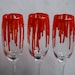 Dripping Blood - an Exclusive Design, Hand Painted, Champagne Glass ...