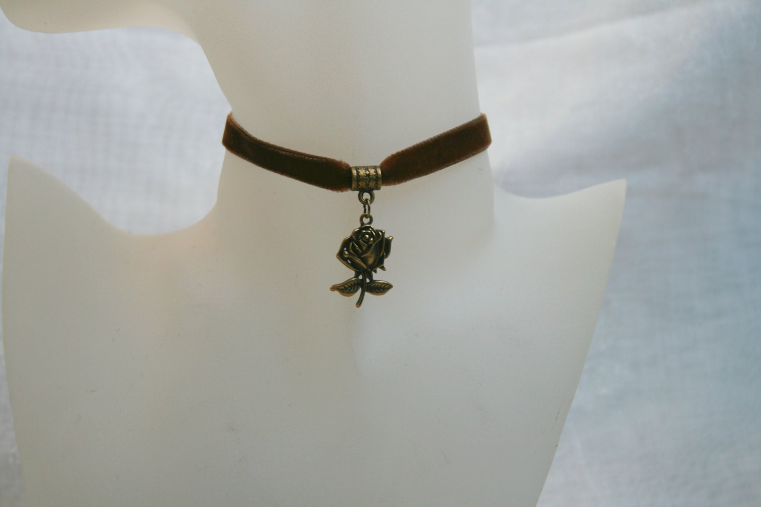 Handcrafted 'romantic Rose' Choker. Steampunk. Bronze - Etsy UK