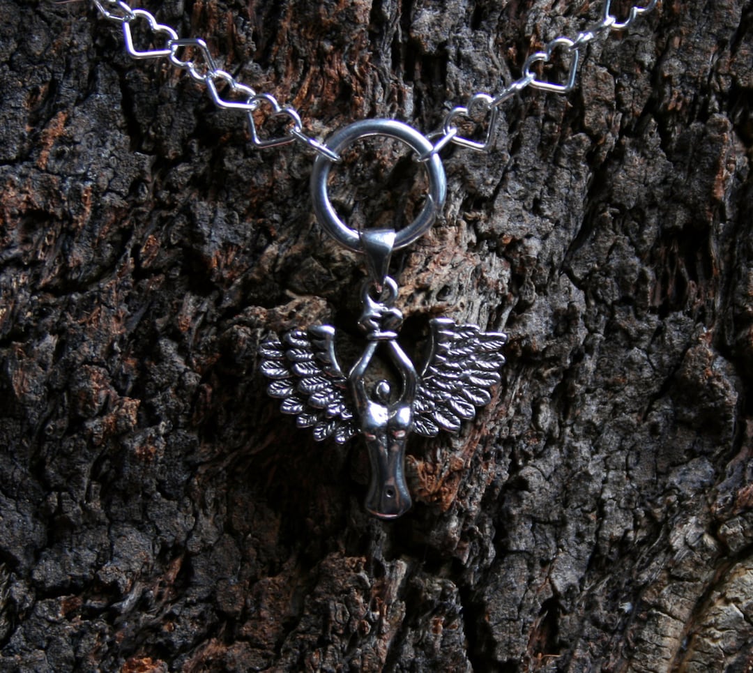 Bound Angel Discrete Permanently Locking O Ring Sterling Silver Heart ...