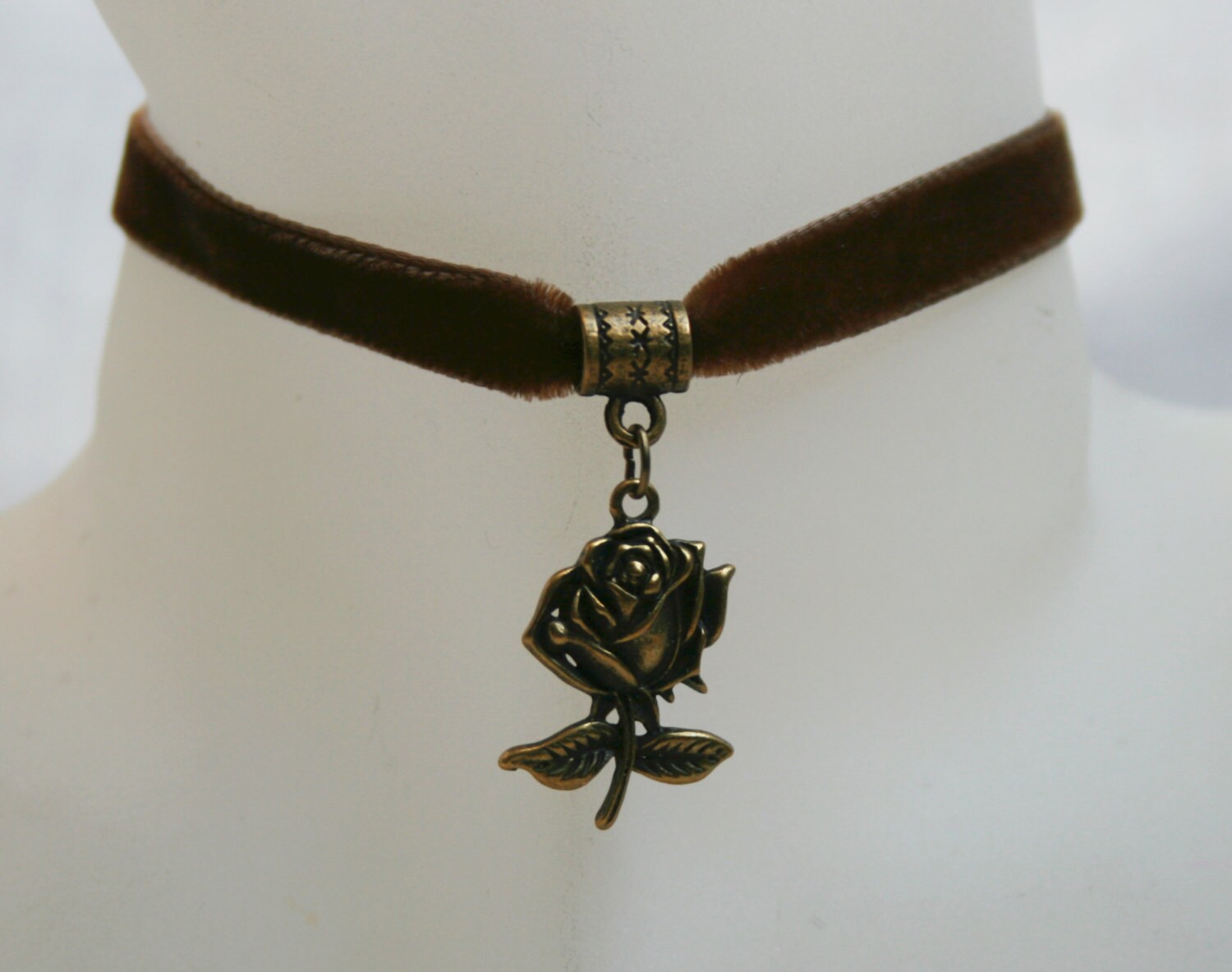 Handcrafted 'romantic Rose' Choker. Steampunk. Bronze - Etsy UK