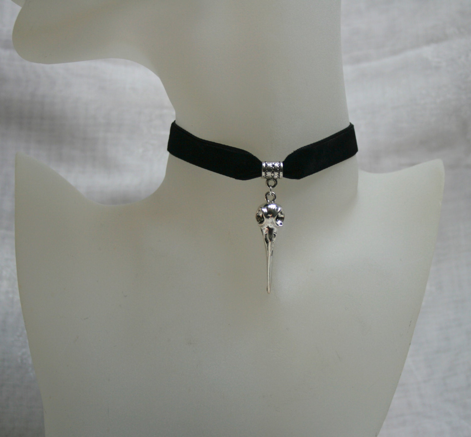 Handcrafted 'bird Skull' Choker. Tibetan Silver Bird | Etsy