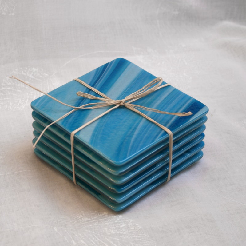 Sea Glass Coasters - Etsy